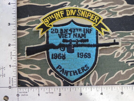Patch 9th Infantry Division Sniper 2nd Battalion 47th Inf - Etsy