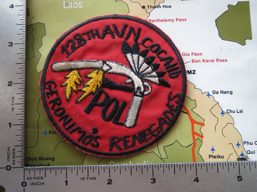 Patch , 128th Aviation Company Assault Helicopter WITCH DOCTOR , War ...