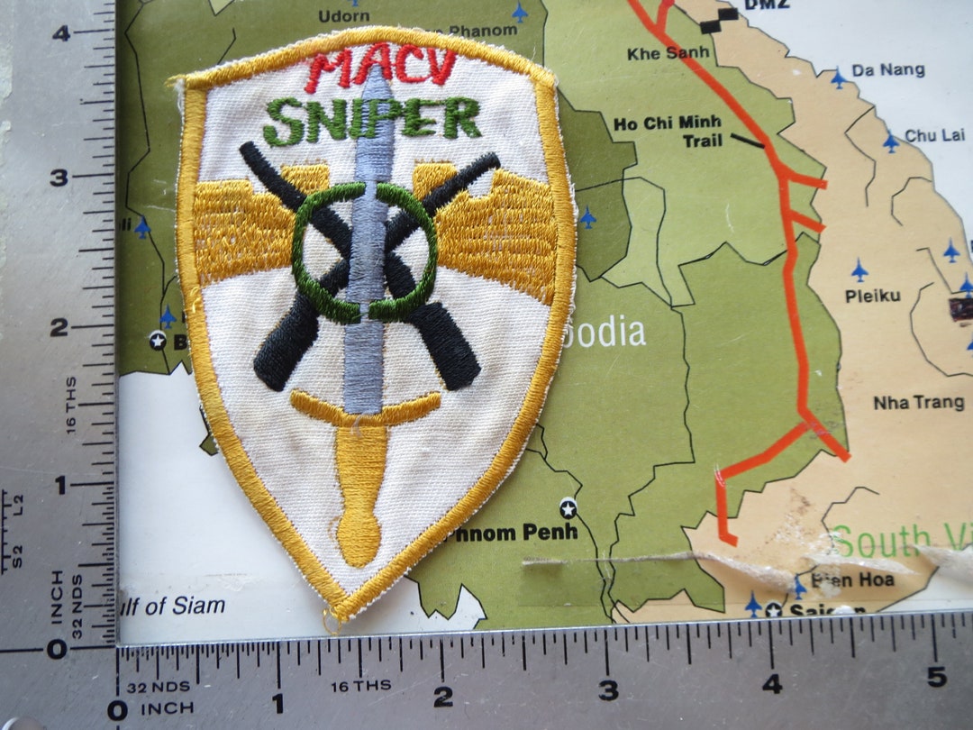 Patch , Ussf , Patch , Macv Sniper . Us Special Force Patch , Vietnam ...