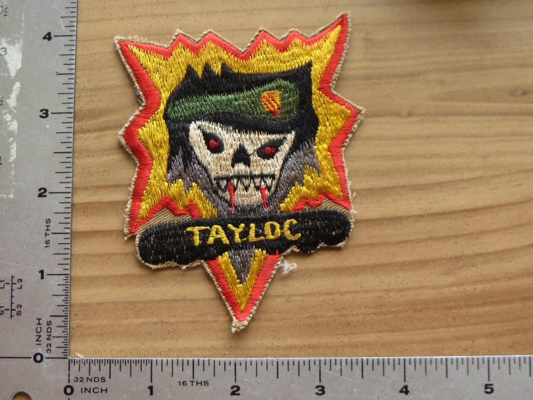 Patch , Tayloc Green Berets , Shell Burst, MACV-SOG , Good Looking ...