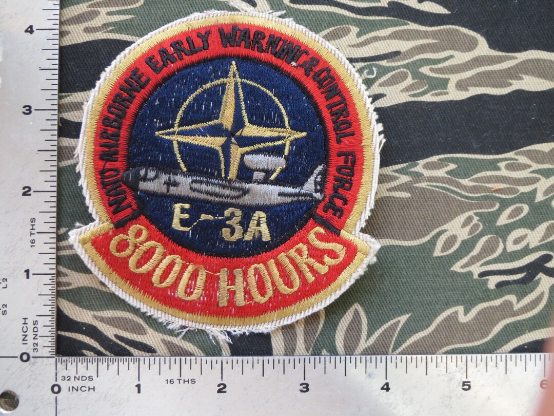 Patch , Nato Air Force Patch , Nato Awacs E-3a 8000 Hours , - Etsy