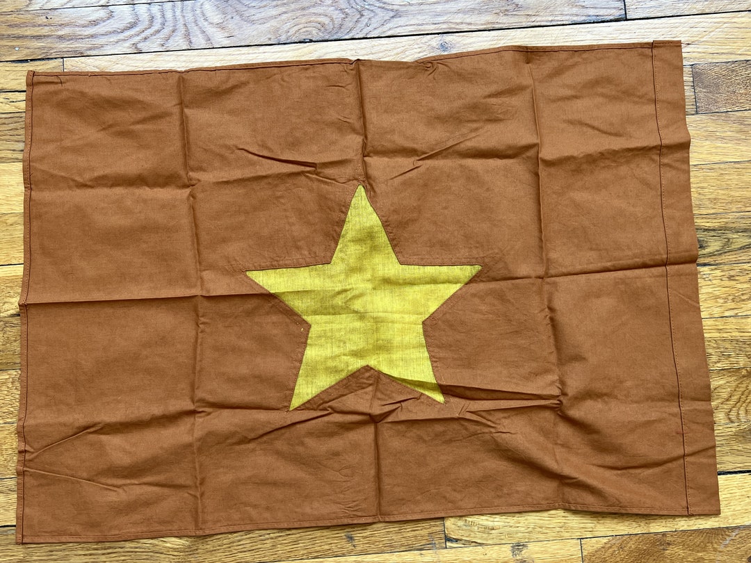 Flag , Vc Vietcong Flag , Red Flag W Yellow Star , Nva Flag , 21 X28.5 ...