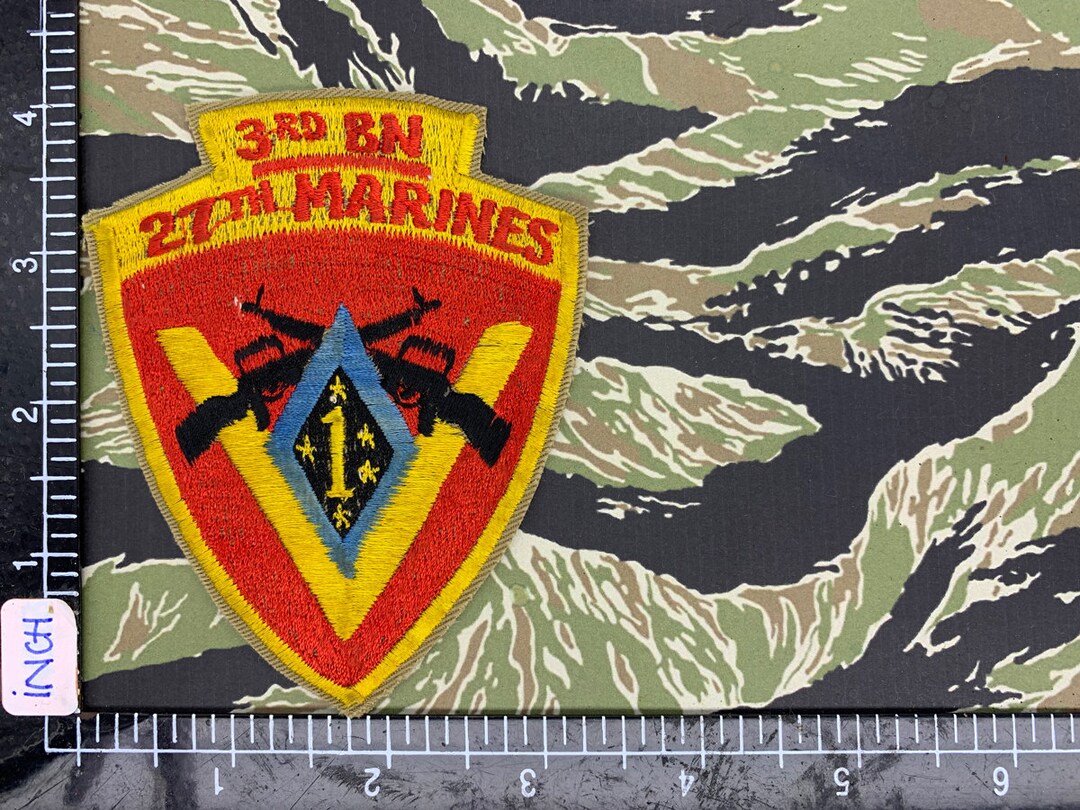Vietnam War PATCH Patch , Patch , Usmc 3rd Bn 27th Marines 1st Marine ...