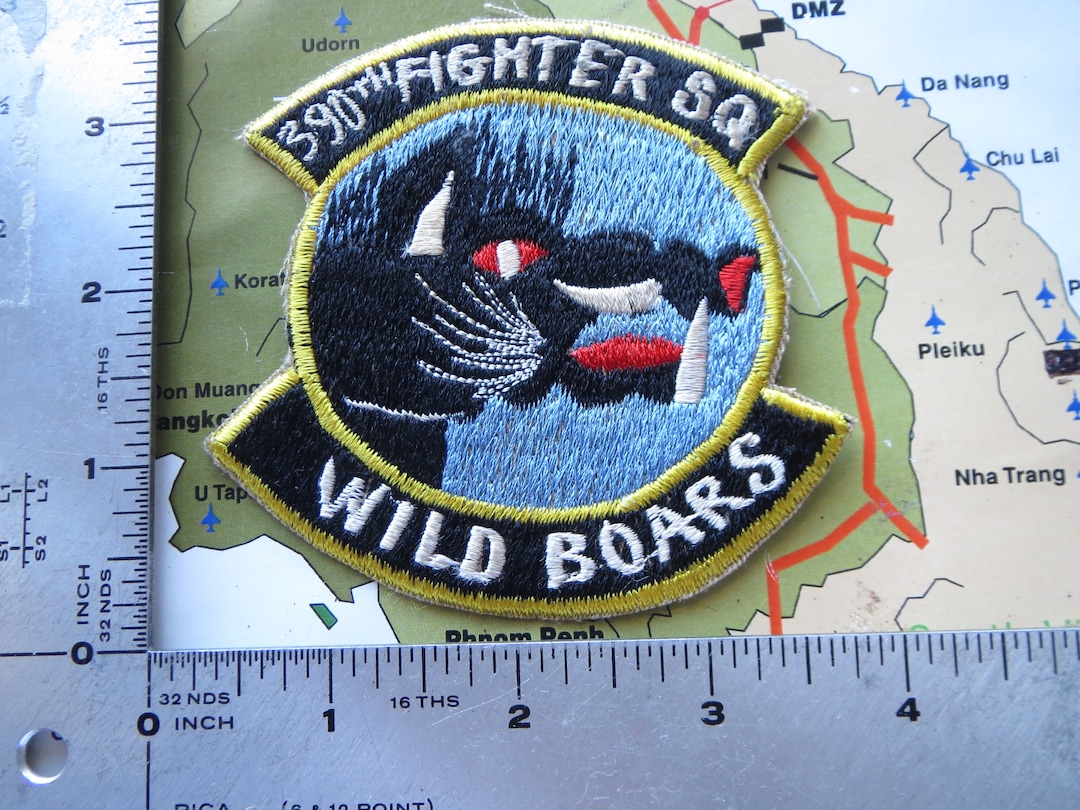 Patch , USAF 390th Fighter Squadron FS Wild Boars , War Patch , Good ...
