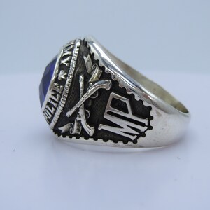 01, RING , Army , MP Ring , Military Pol , US Size: 9 , Solid Sterling ...