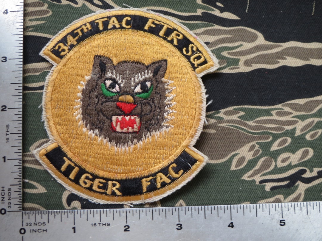 Patch , Usaf , 34th , Tactical Fighter Squadron Tiger Fac , Tfs ...