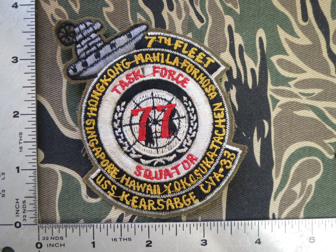 Patch , Task Force 77 7th Fleet , TASK FORCE , Cva-33 , War Patch , - Etsy