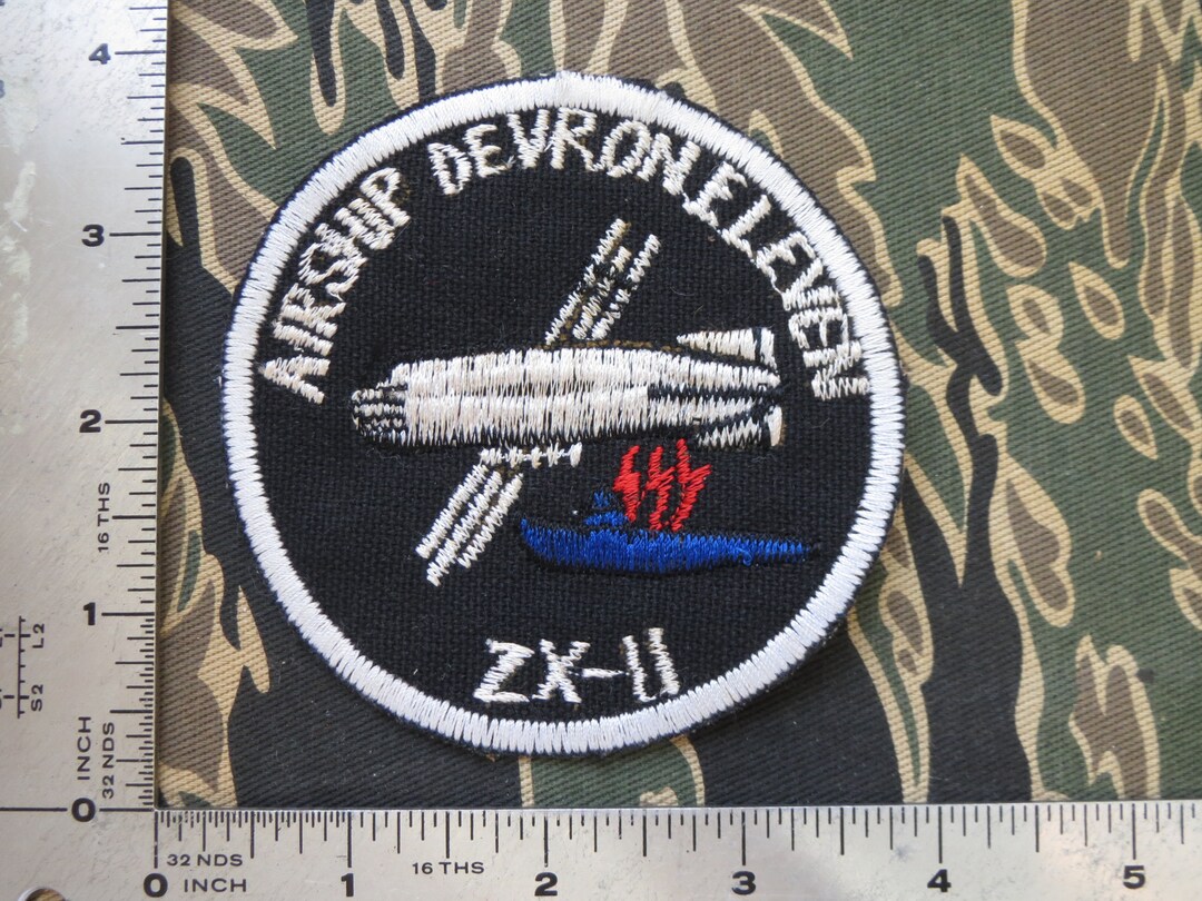 Patch US Navy Airship ZX-11 Devron Blimp Air Ship Zeppelin - Etsy