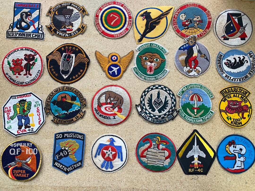 12 PATCHES Plus 12 for Free , Vmf , Snoopy , Usaf , Patch , Code 18 - Etsy