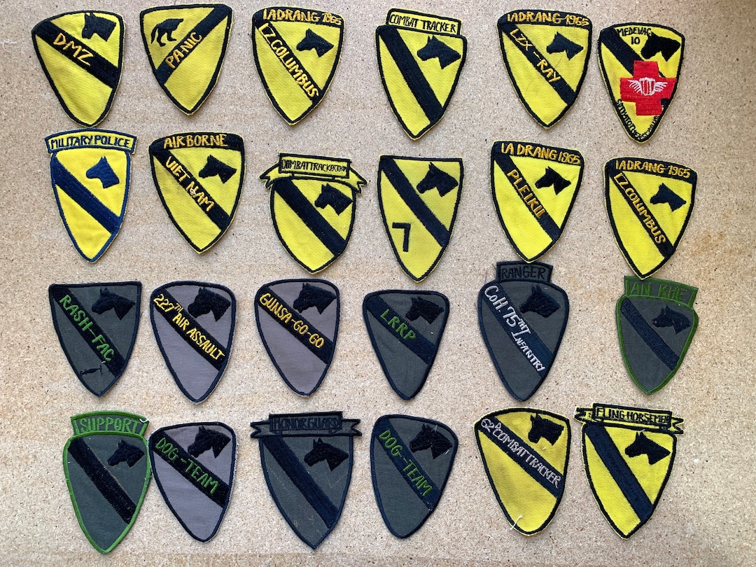 12 PATCHES Plus 12 for Free , Patch , 1st Cavalry Division , 1st CAV ...