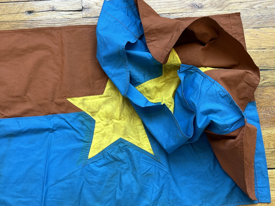 2 Flags Vc Vietcong Flag Red and Blue Flag W Yellow Nva - Etsy