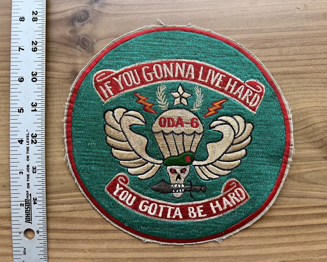 Huge Patch , 7.5 in Tall , Patch , Ussf Patch , If You Gonna Live Hard ...