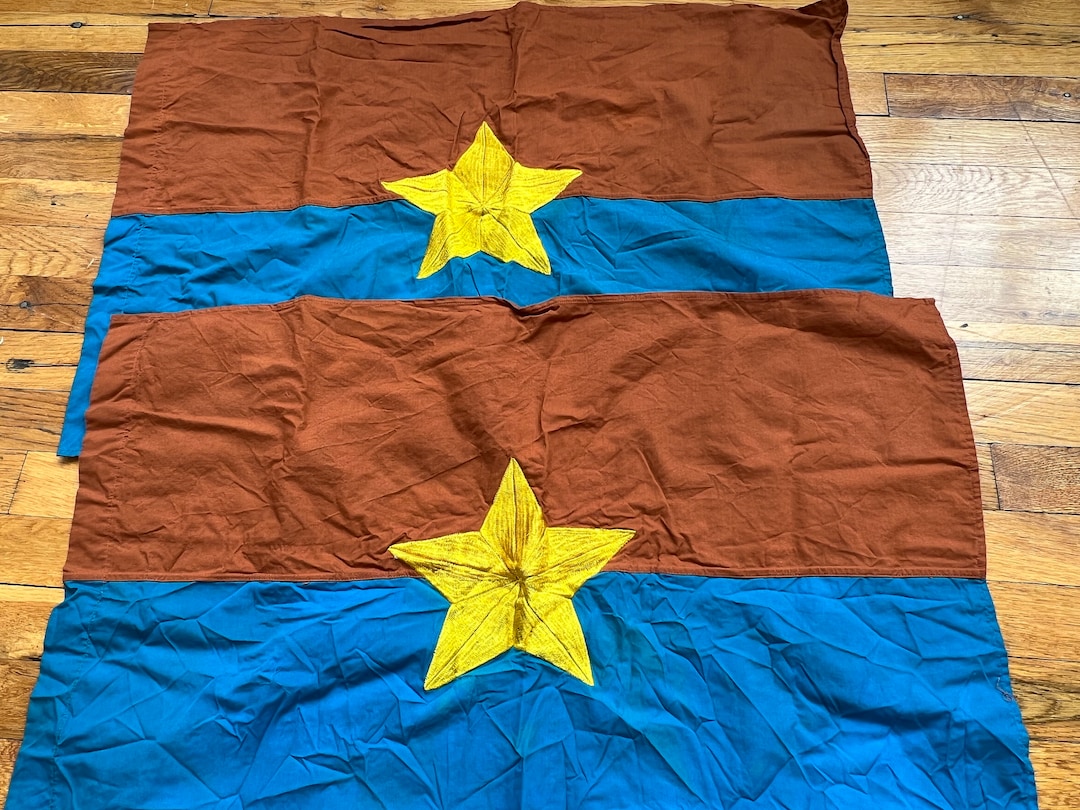 2 FLAGS Flag Vc Vietcong Flag Red and Blue Flag With - Etsy