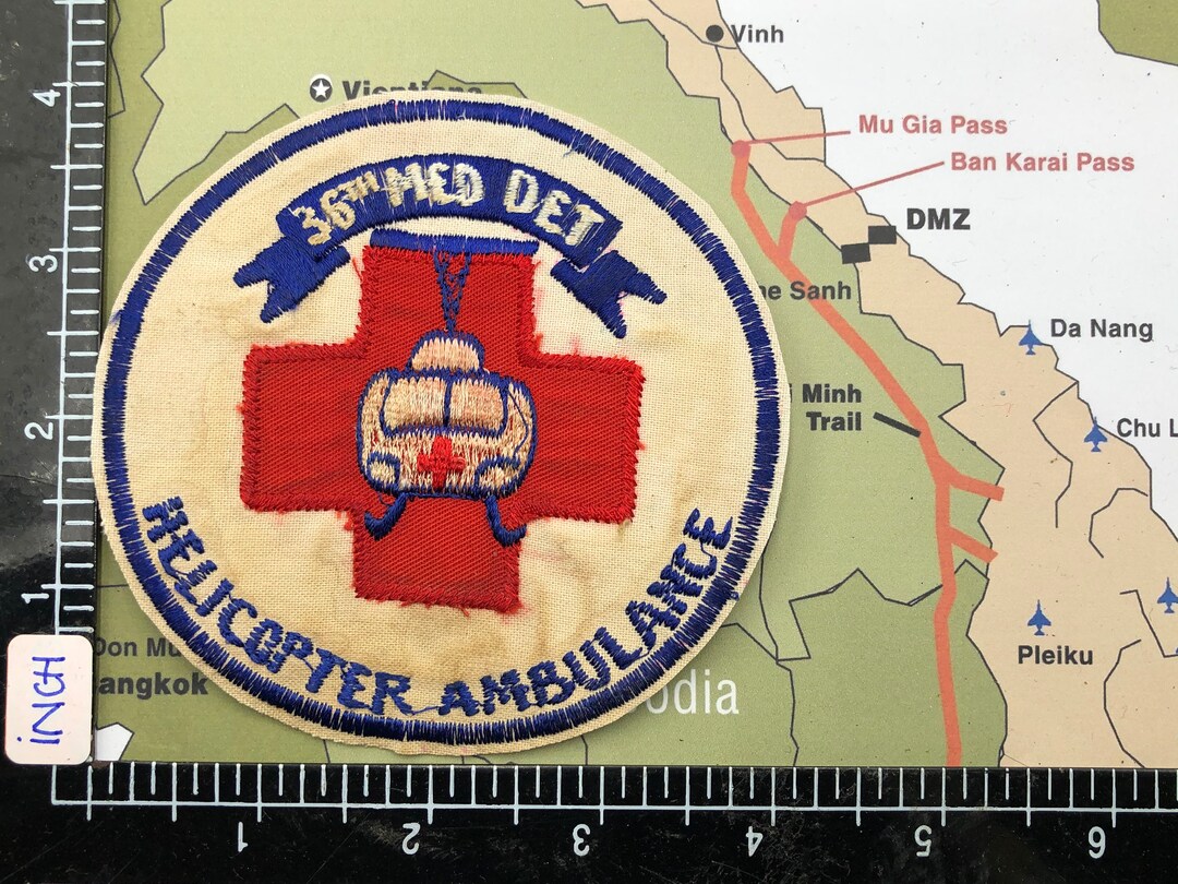 Patch , DUSTOFF , Medevac , 36th , Med Det , Helicopter ,,having Usn ...