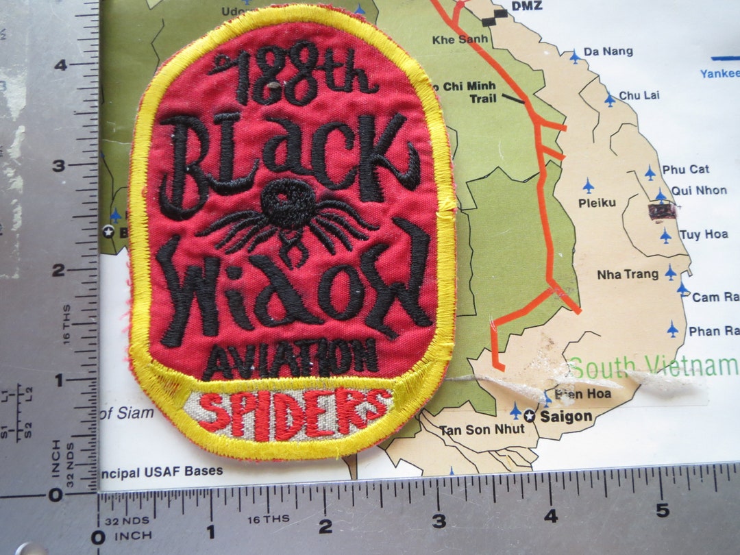 Patch 188th BLACK WIDOW Aviation Spiders . Great Patch. - Etsy