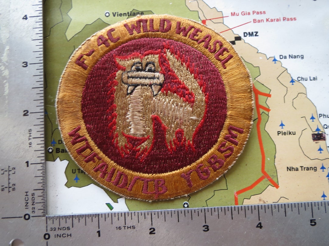 Patch AIR FORCE Usaf US Air Force Wild Weasel F-105G - Etsy