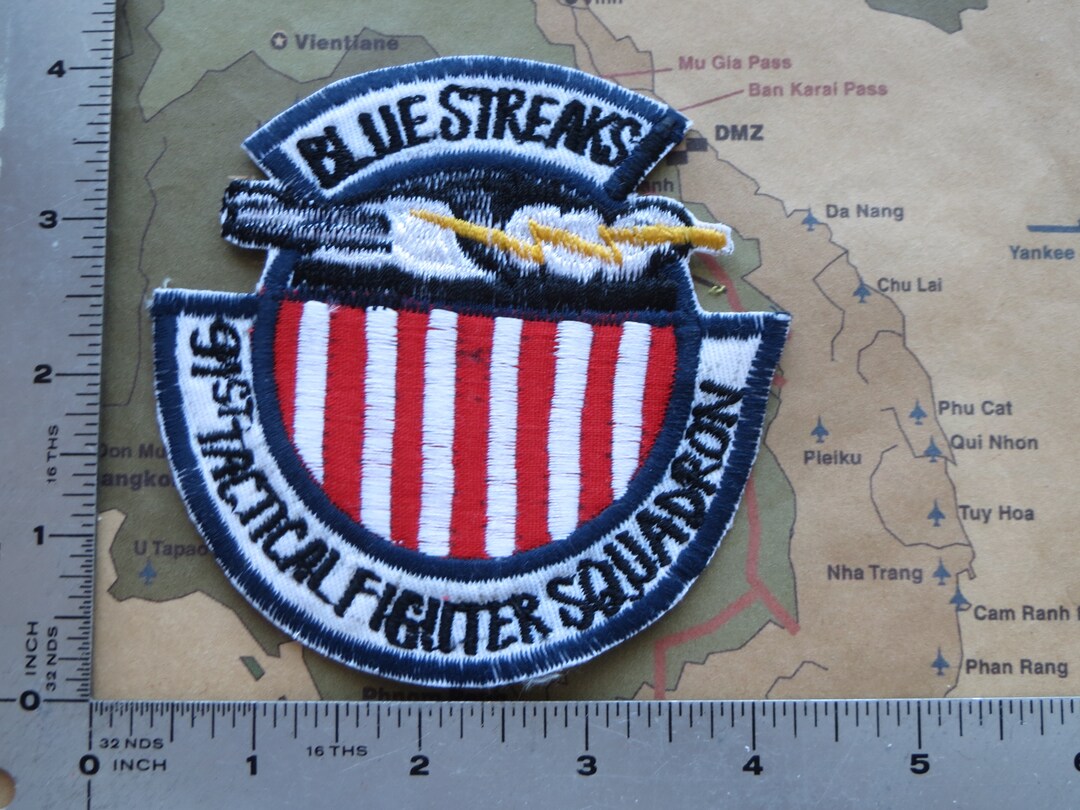 Patch , USAF 91ST Fighter Squadron , Blue Streaks , War Patch , Good Looking Patch , See ...