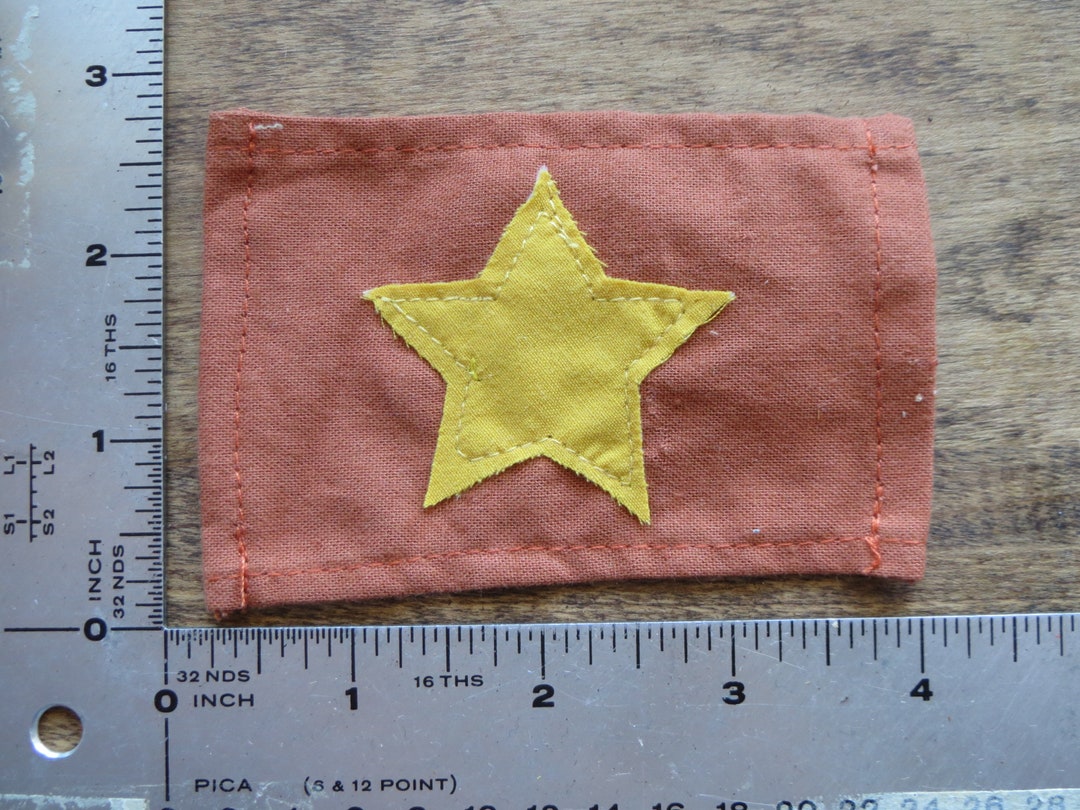 Patch , Flag , Vc Vietcong Flag , Small , 4 in Wide , Good Looking ...