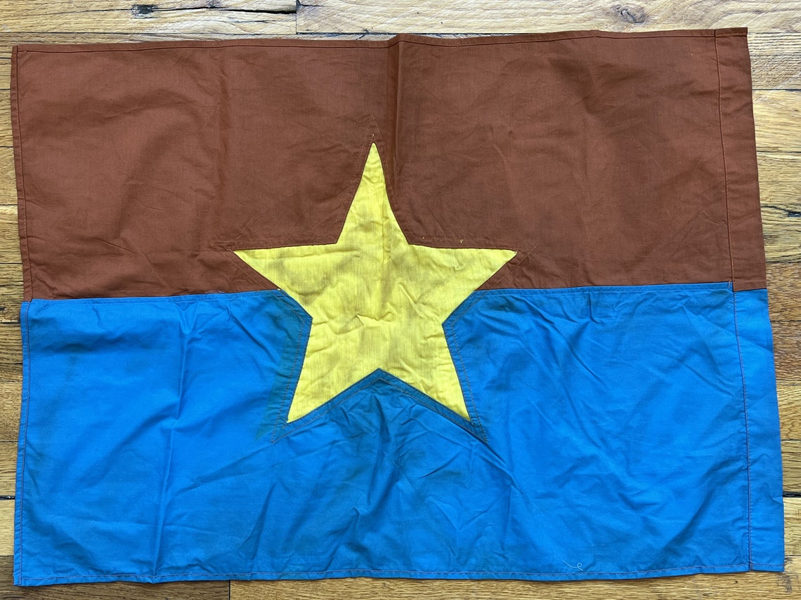 2 Flags Vc Vietcong Flag Red and Blue Flag W Yellow Nva - Etsy Finland