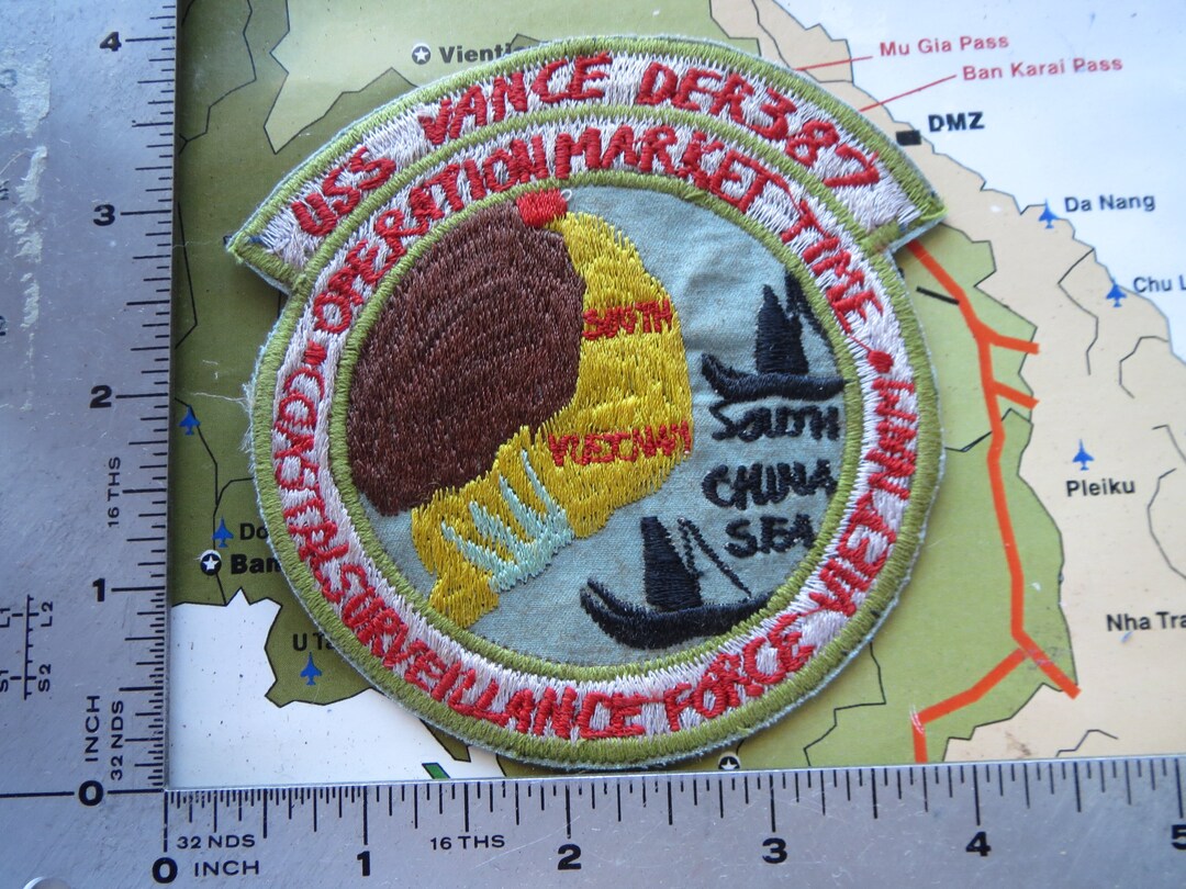 Patch , Uss 387 , Vietnam War USS Vance Operation Market Time , War ...