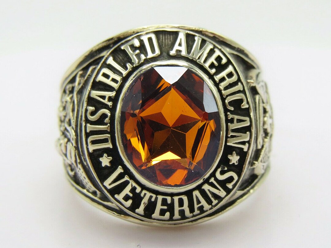 01, VET , Veterans Ring , Disabled American Veteran , Ring , US Size ...
