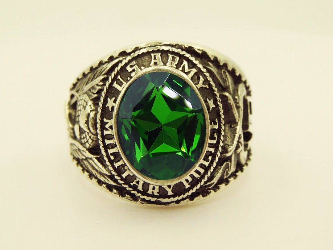 01 RING Army MP Ring Military Pol US Size: 12 Solid - Etsy