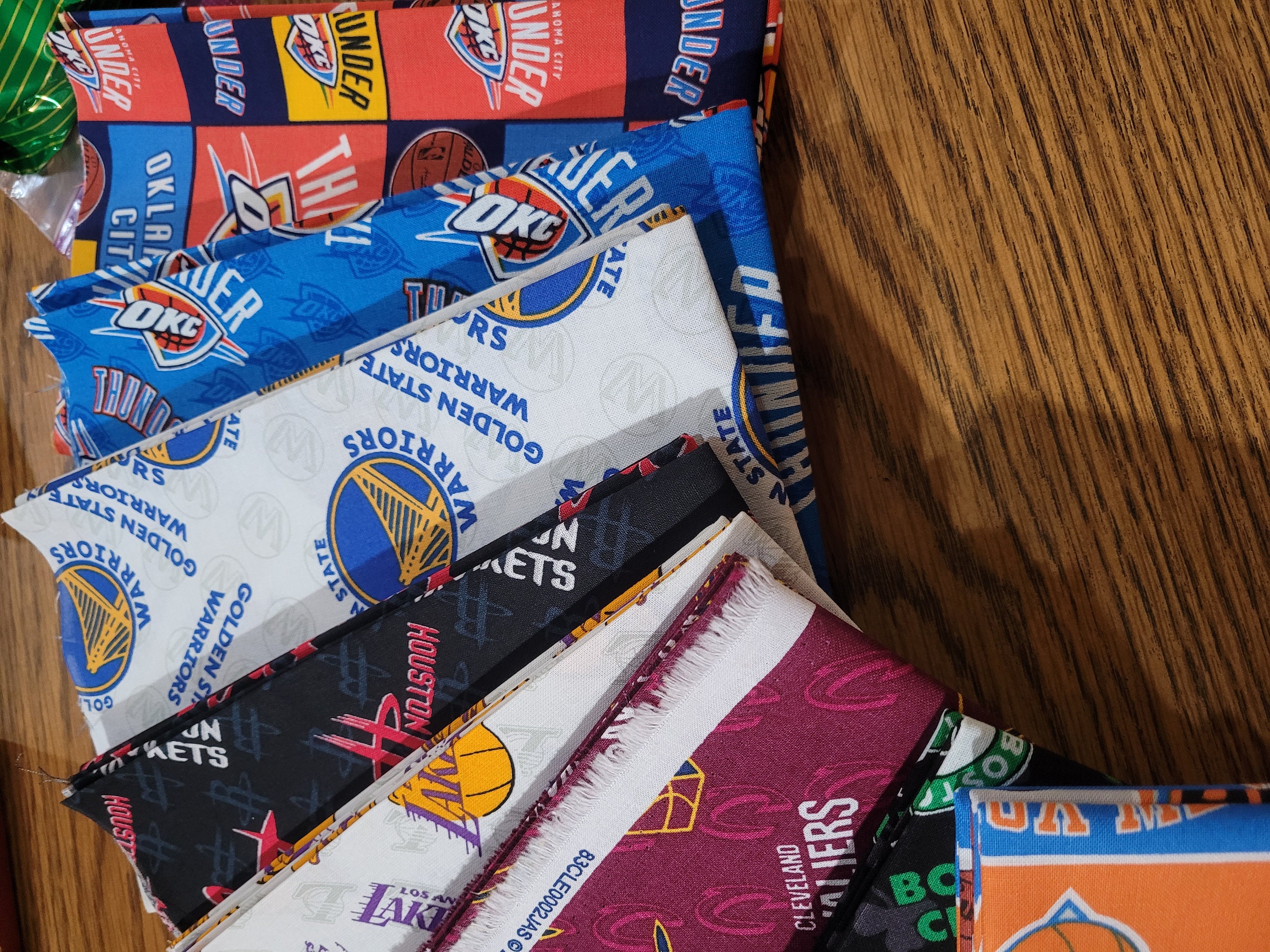 NBA Themed Fat Quarters Fabric Bundle - Etsy
