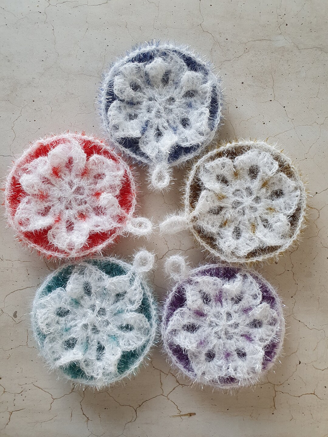 Sponge Snowflake - Etsy