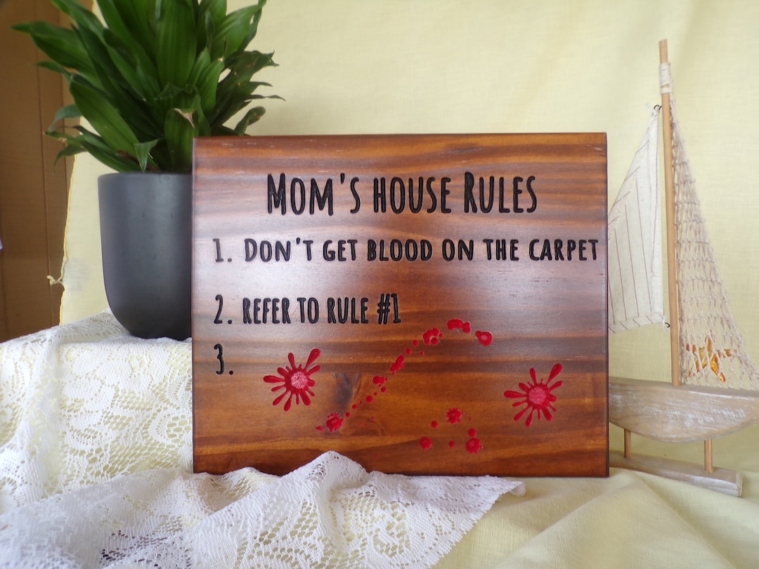 Mom's House Rules - Etsy