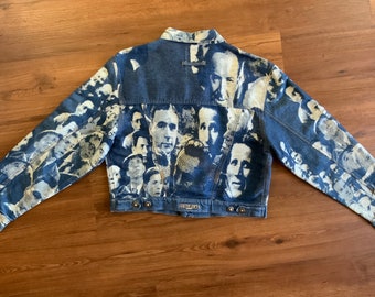 Vintage 90s Jean Paul Gaultier Jeans Jacquard Jean Jacket Vintage 90s Jean Paul Gaultier Jeans Jacquard Jean Jacket