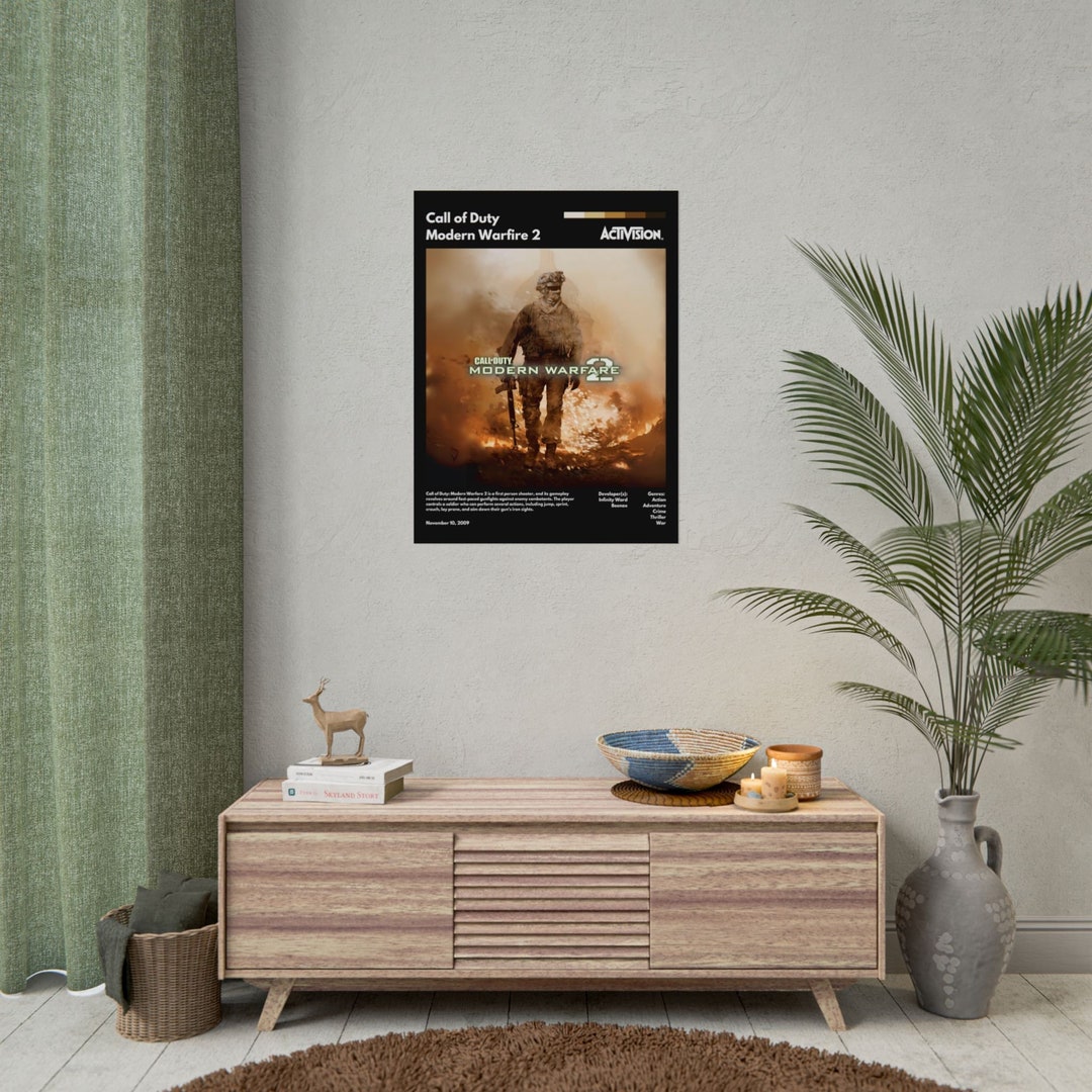 Call of Duty Modern Warfare 2 Poster Cod MW2 Personalized Wall Art ...