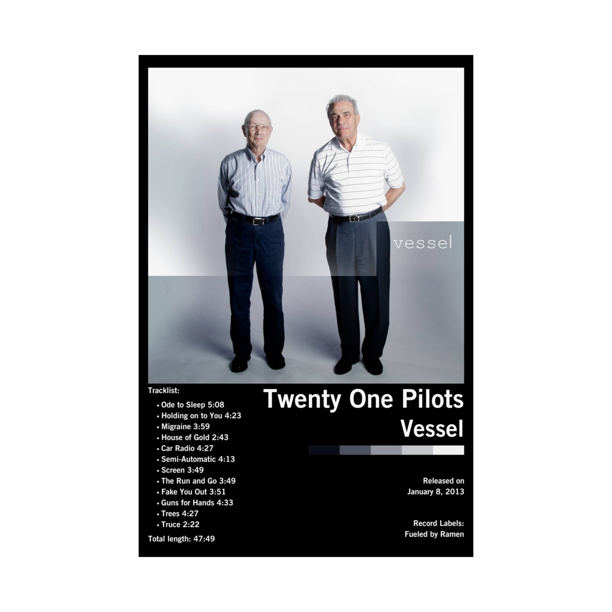 Twenty One Pilots Vessel Album Poster Custom Album Poster Music Wall ...