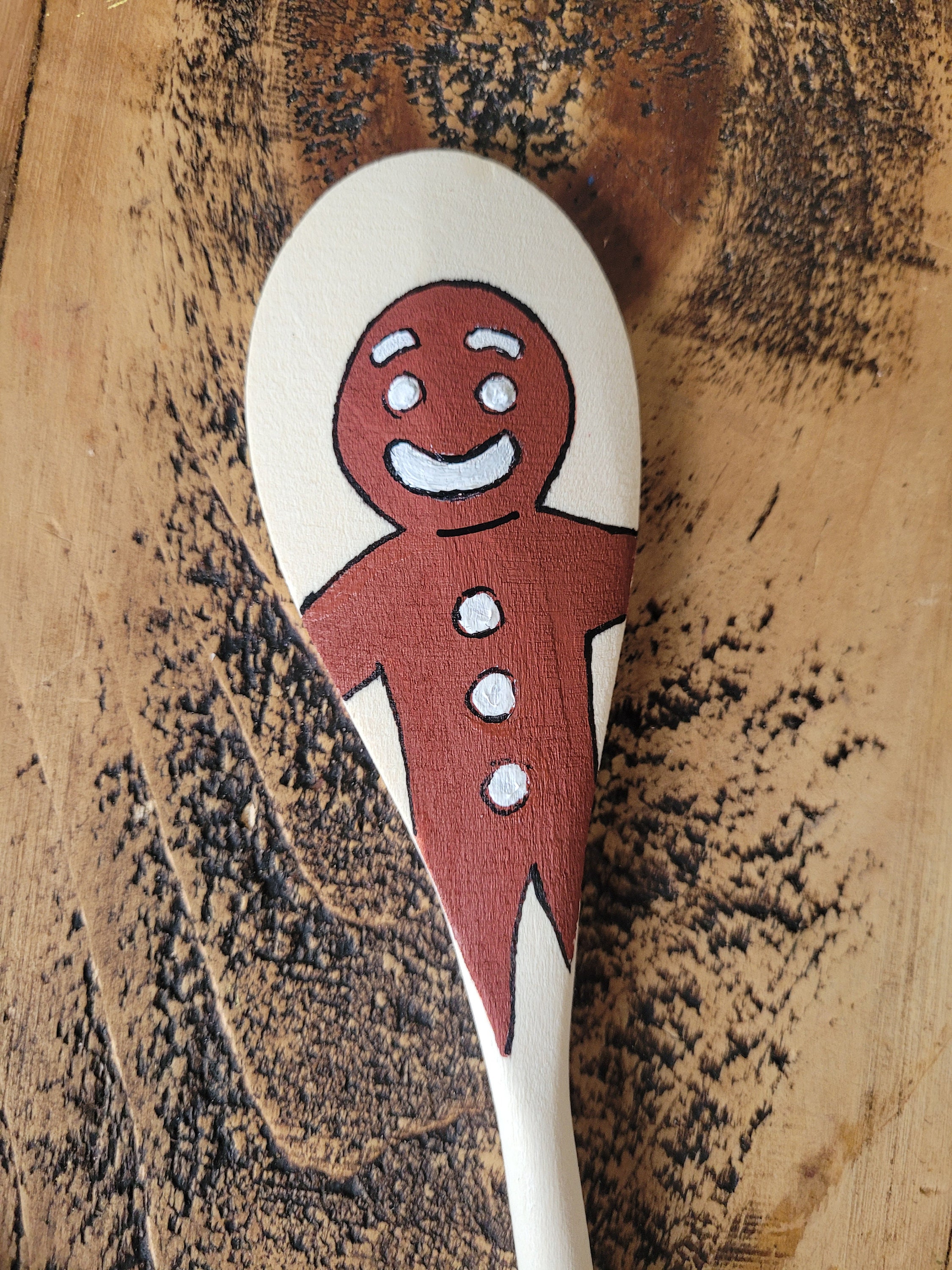 The Gingerbread Man Story Spoons, Handpainted. Traditional Tales - Etsy