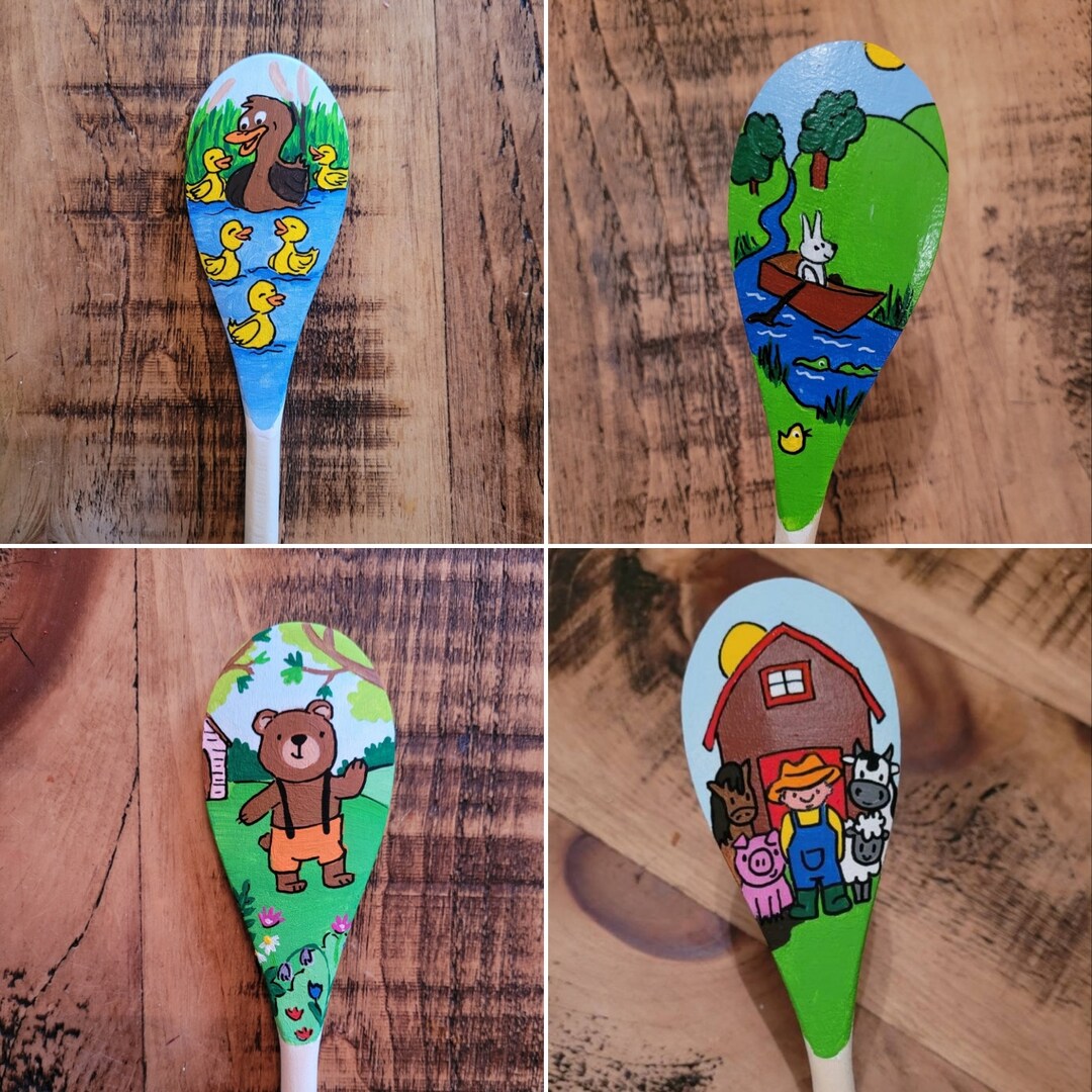 Nursery Rhyme Story Spoons - Etsy