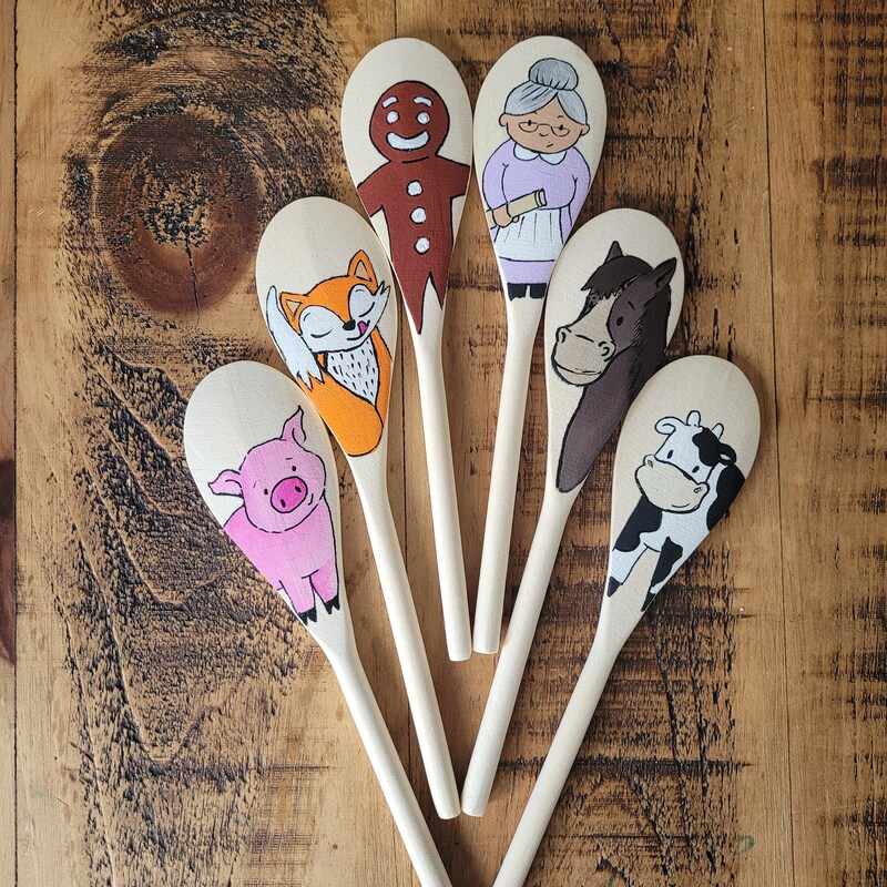 Wooden Spoon Puppets - Etsy UK