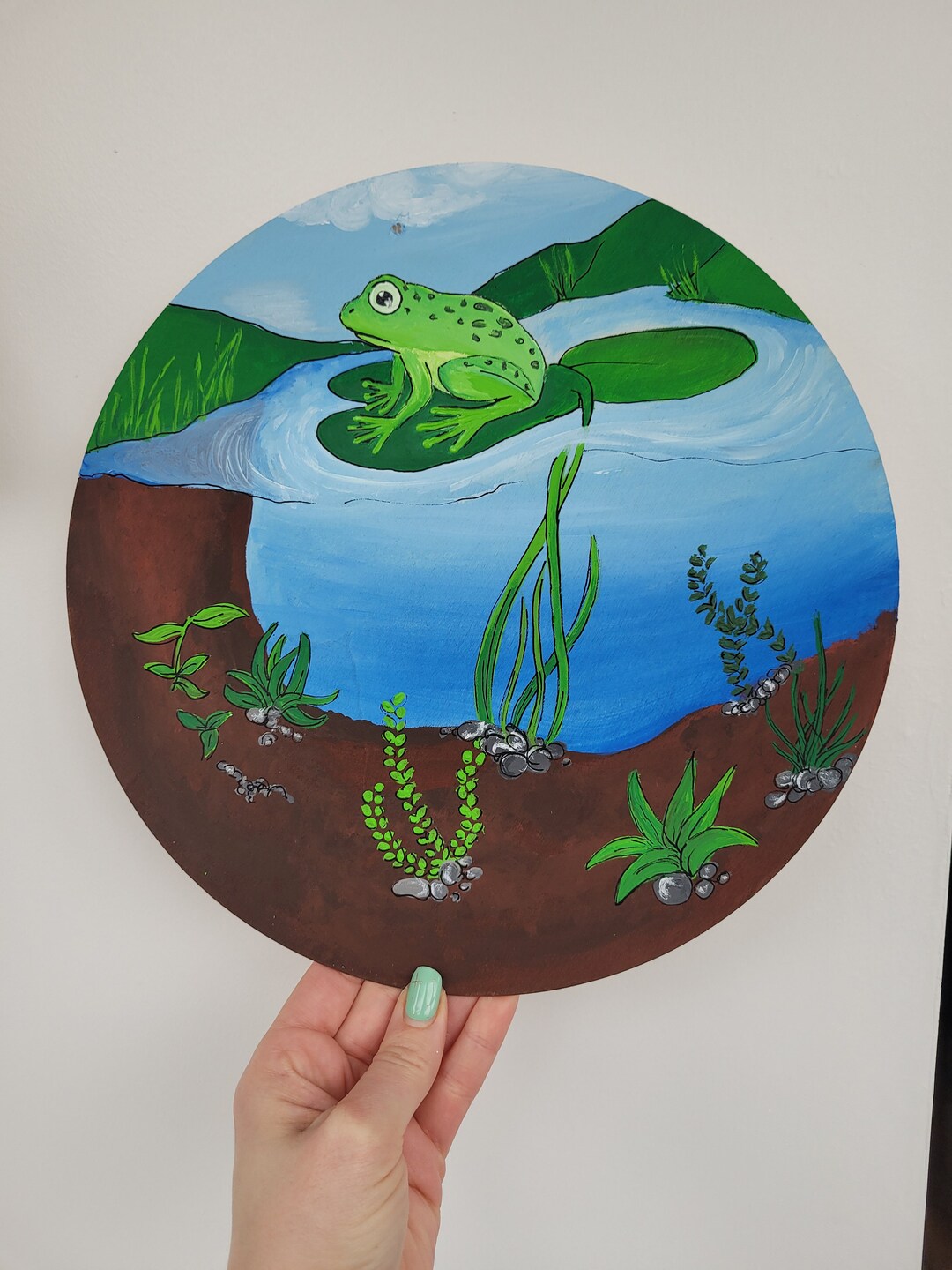Frog Life Cycle Rounds, Nature, Educational Resource. - Etsy