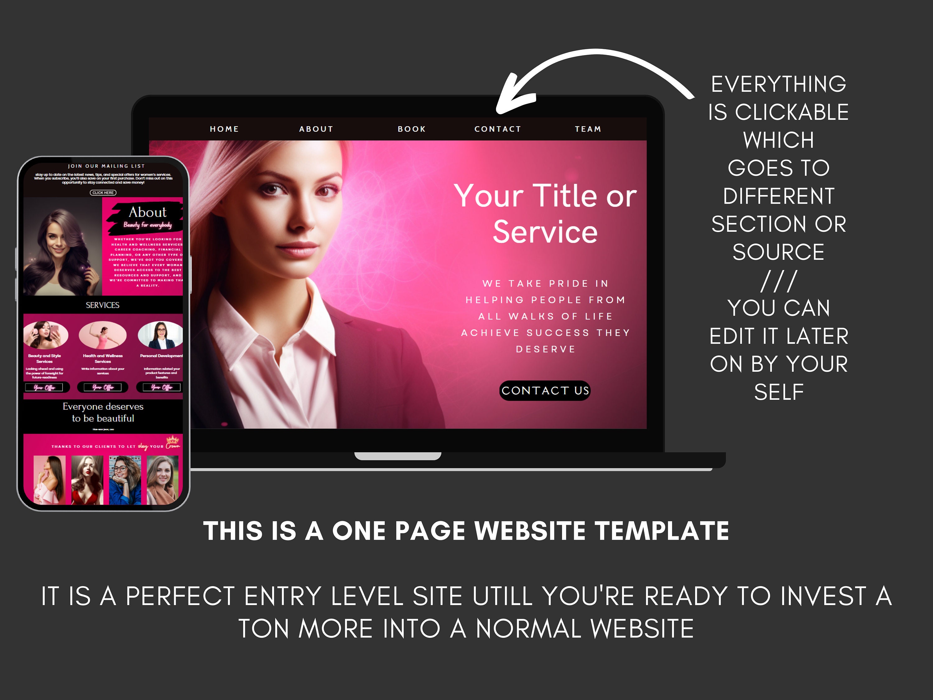 Appointment Website Template, Hair Stylist, Salon. Beauty Bar,luxury Acuity Scheduling Template ...