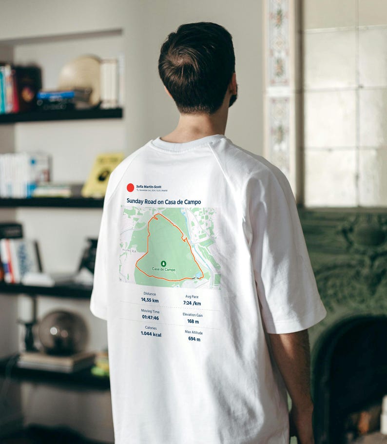 Personalized Strava Map Shirt | Runner Shirt Gift | Custom Running ...