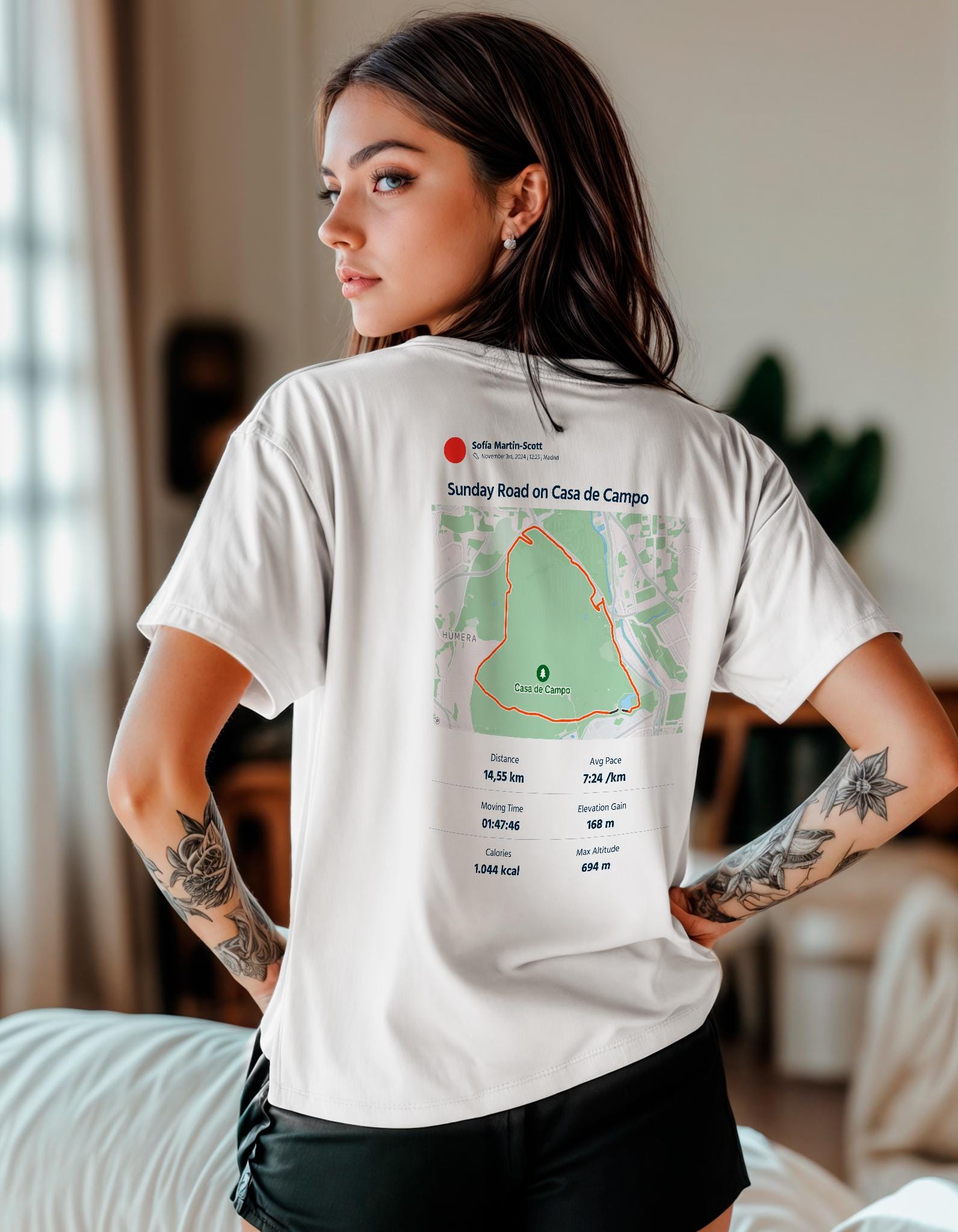 Personalized Strava Map Shirt | Runner Shirt Gift | Custom Running ...