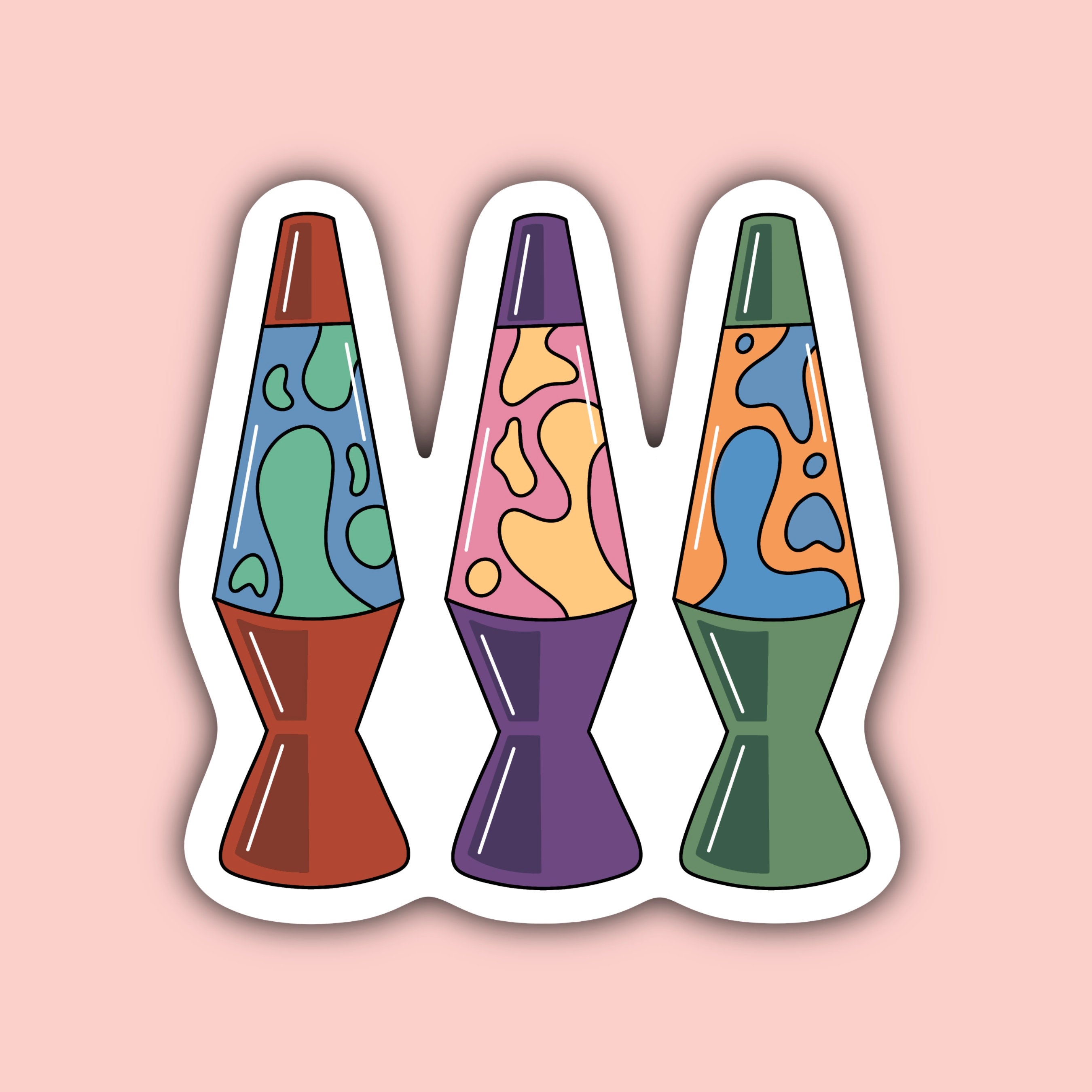 Lava Lamps Sticker / Groovy Sticker / Vinyl Stickers - Etsy