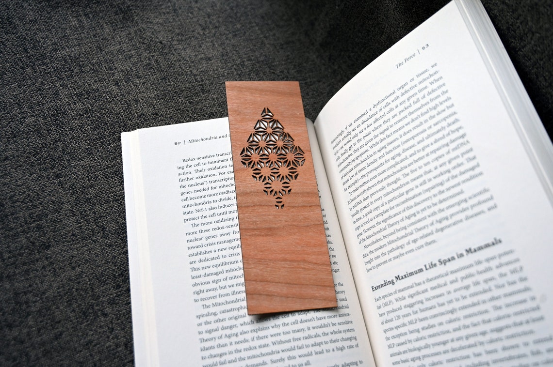 Laser Cut Wooden Bookmark - Etsy