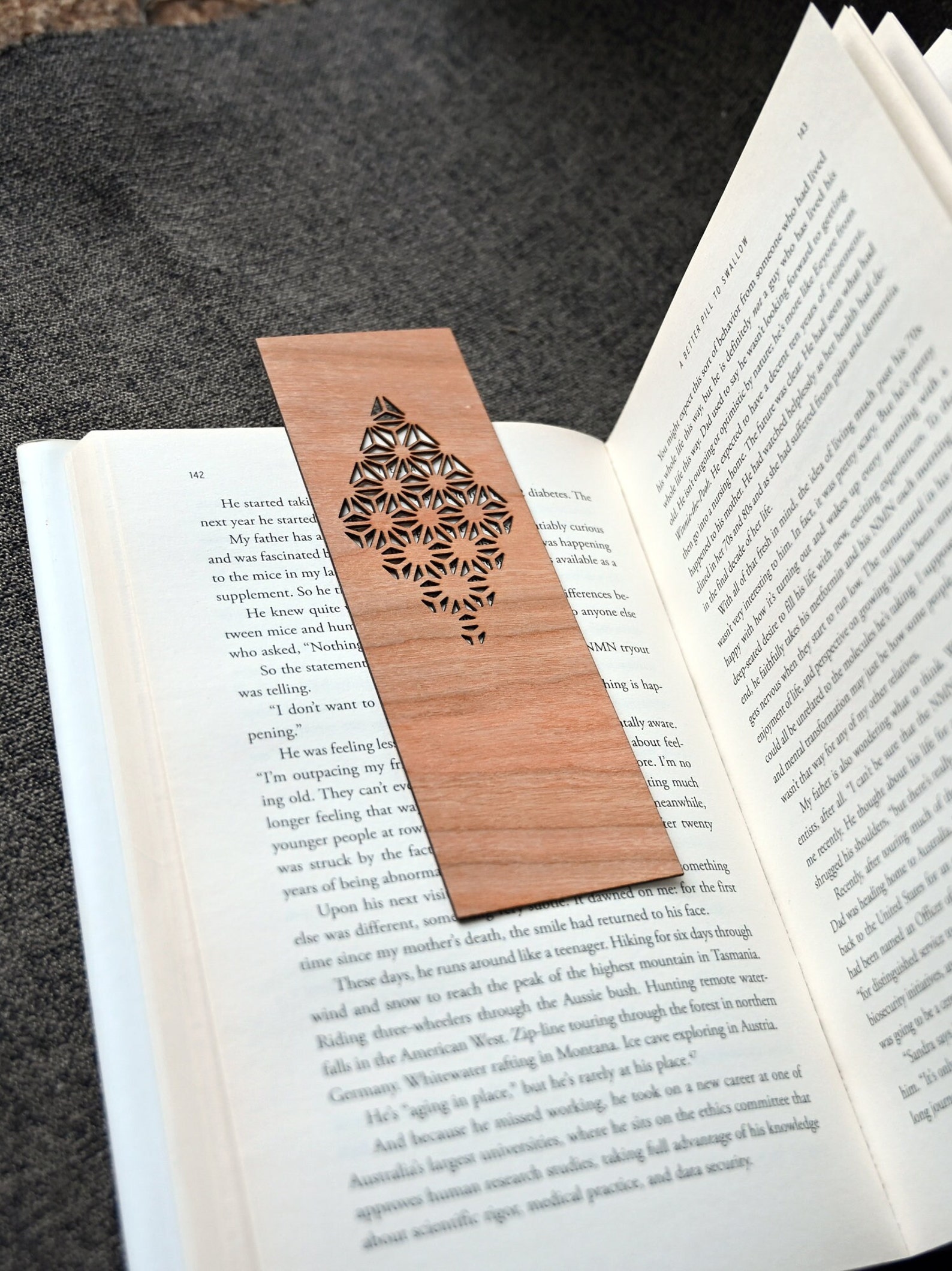 Laser Cut Wooden Bookmark - Etsy