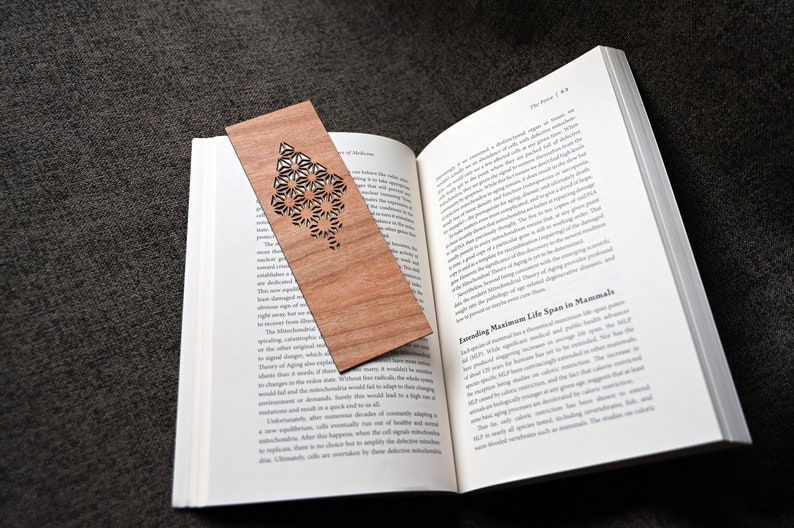 Laser Cut Wooden Bookmark - Etsy