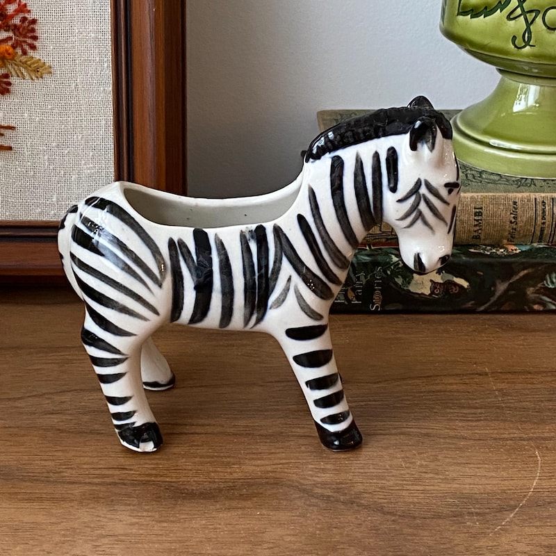 Ceramic Zebra Figurine - Etsy