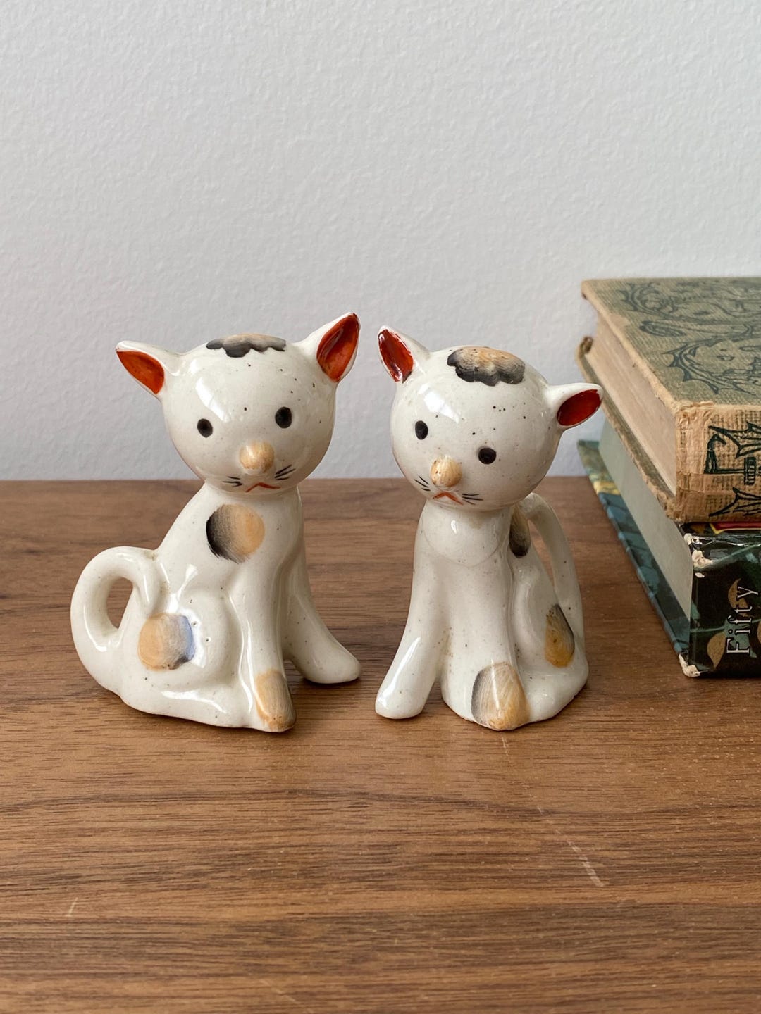 Vintage Anthropomorphic Cat Salt & Pepper Shakers – Hand-painted Calico ...