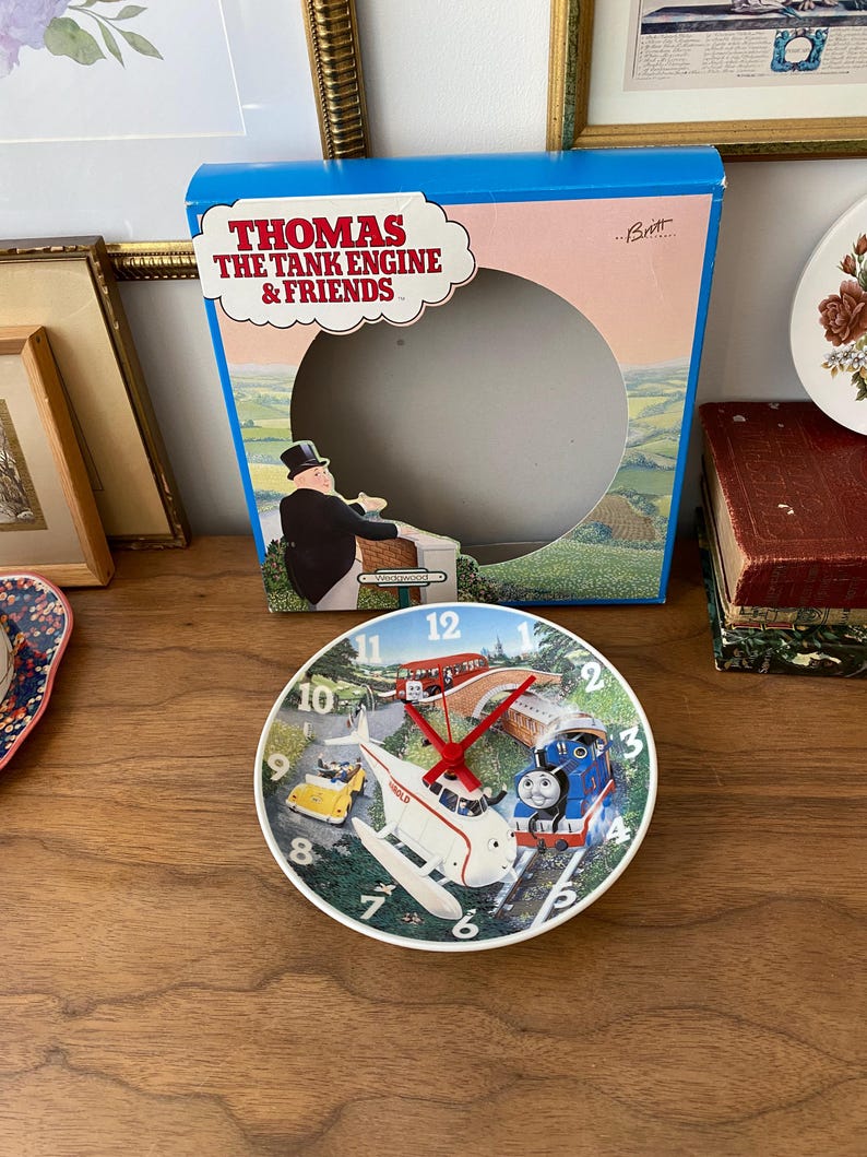 Vintage Thomas the Tank Engine Wedgwood Wall Clock With Box, 1992 - Etsy