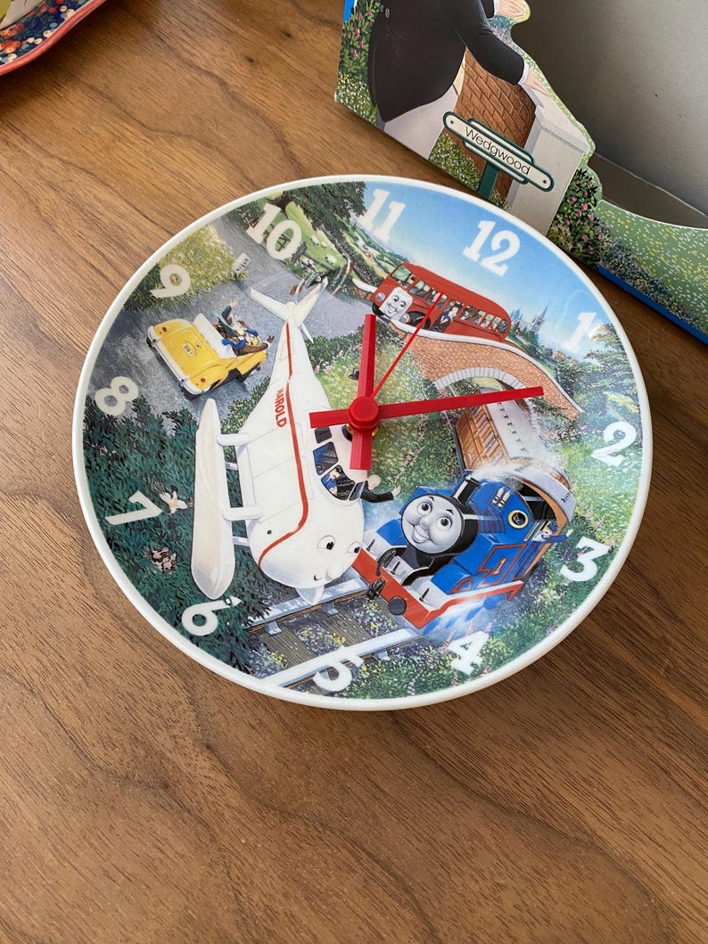 Vintage Thomas the Tank Engine Wedgwood Wall Clock With Box, 1992 - Etsy