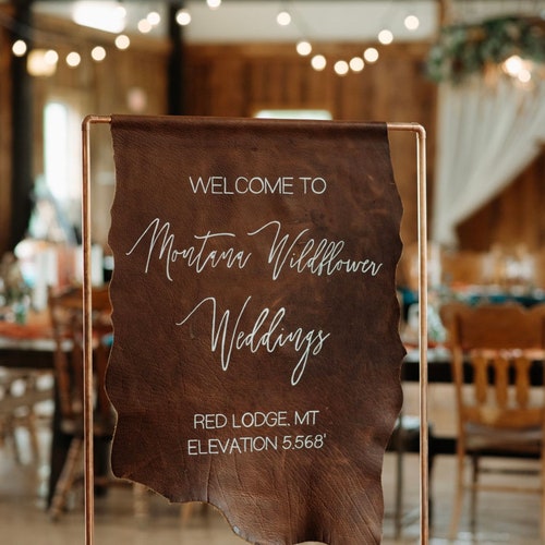 Leather Custom Sign - Etsy