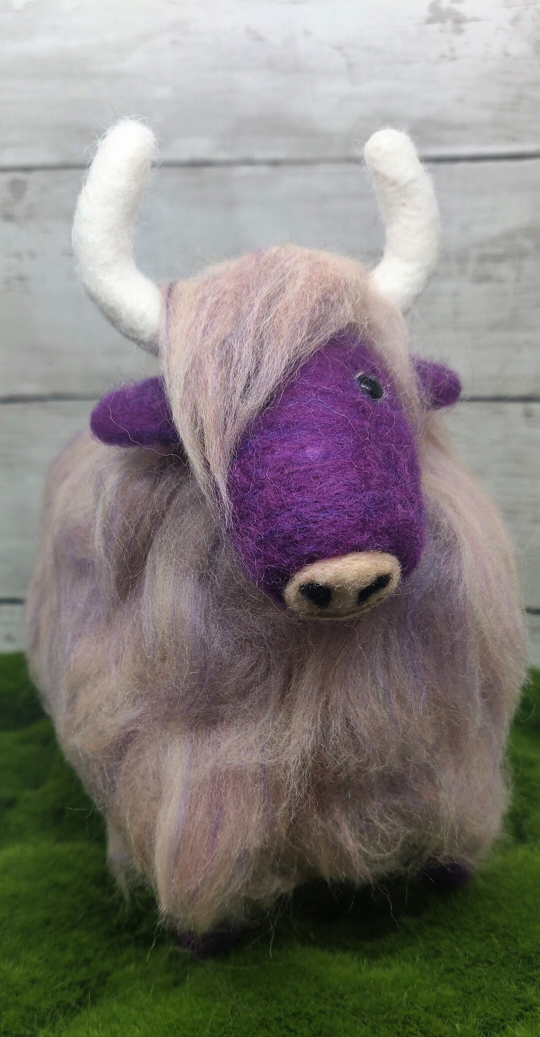 Dolly the Highland Cow, Cow Collectible, Needle Felted Cow, Needle ...