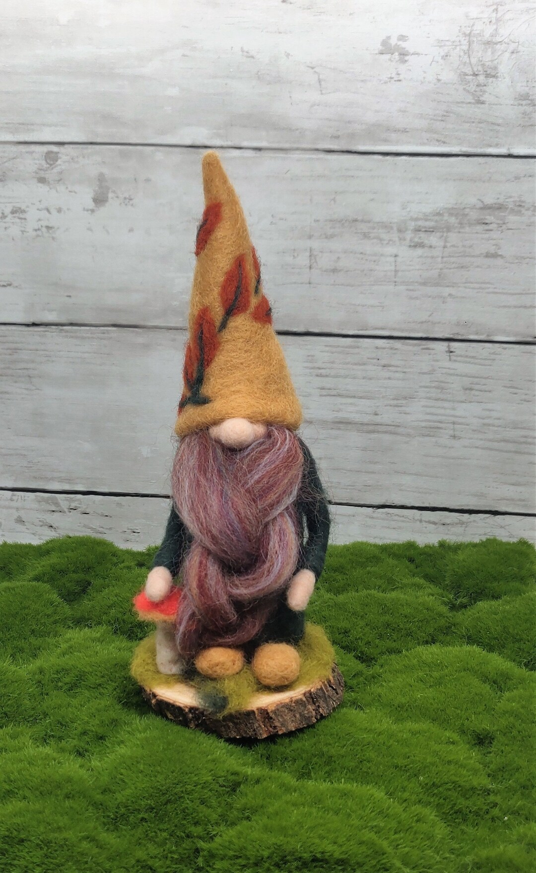 Dougal the Forest Gnome Needle Felted Gnome Handmade Gnome - Etsy